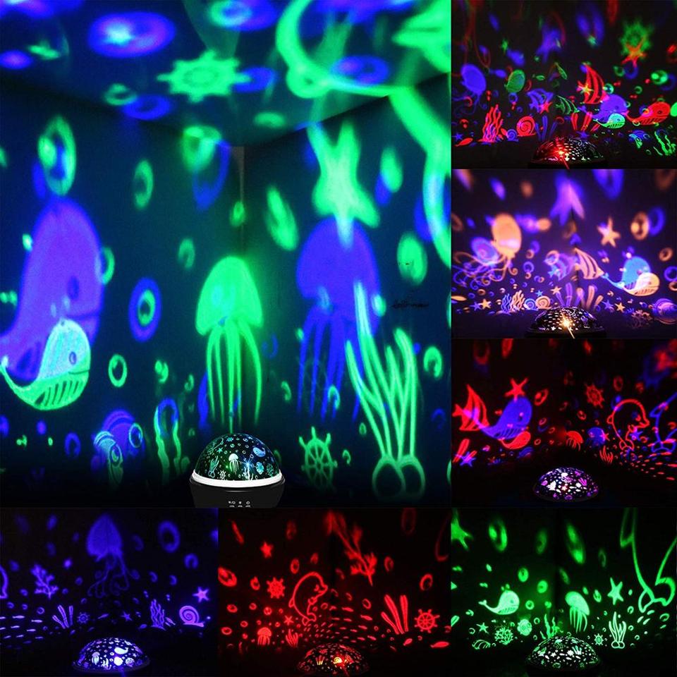 360 Rotating Jellyfish Starry Night Light Projector - The Jellyfish Store